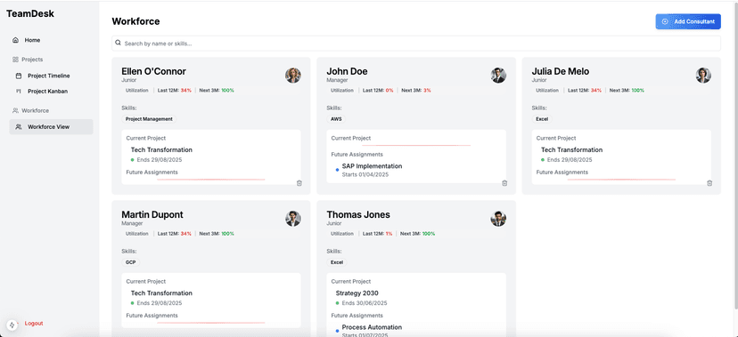 Resource Allocation App